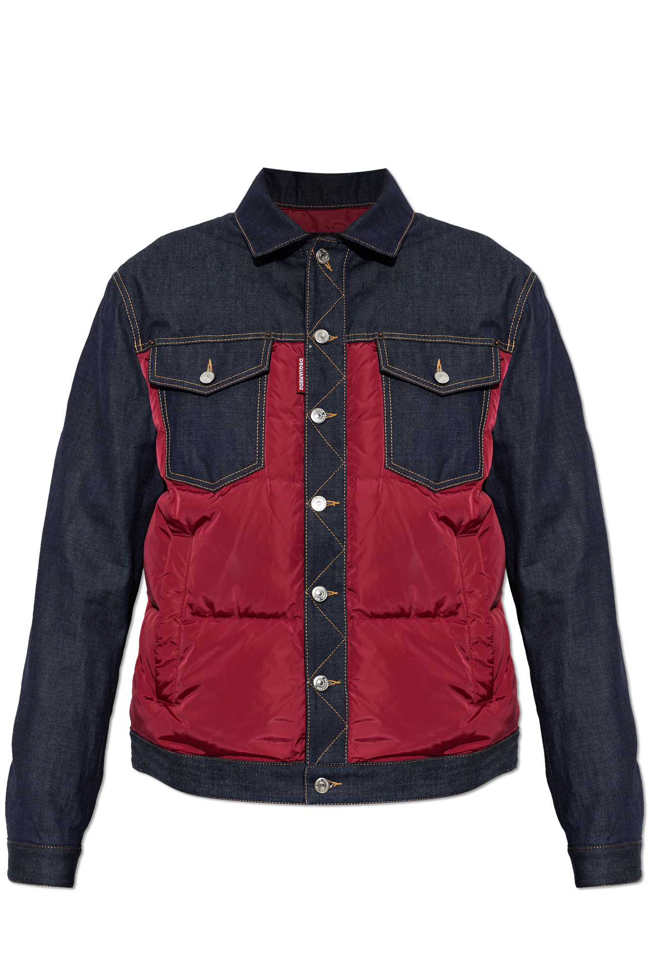 DSQUARED2 Dsquared2 Mixed Material Quilted Denim Jacket